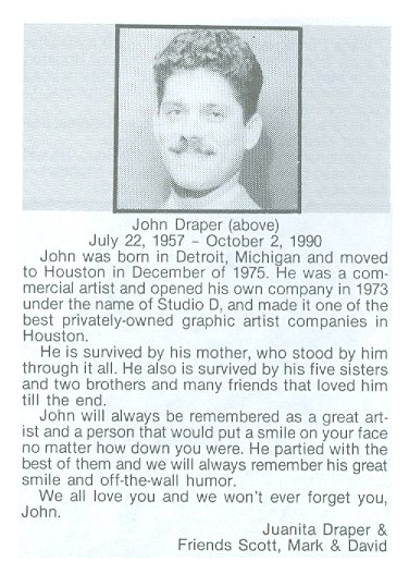 OCT 2 1990 - DRAPER JOHN