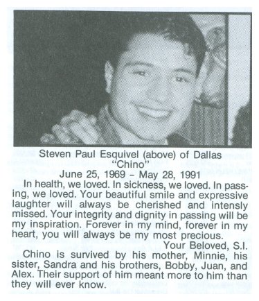 MAY 28 1991 - ESQUIVEL STEVEN