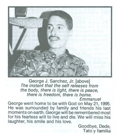 MAY 21 1995 - SANCHEZ GEORGE