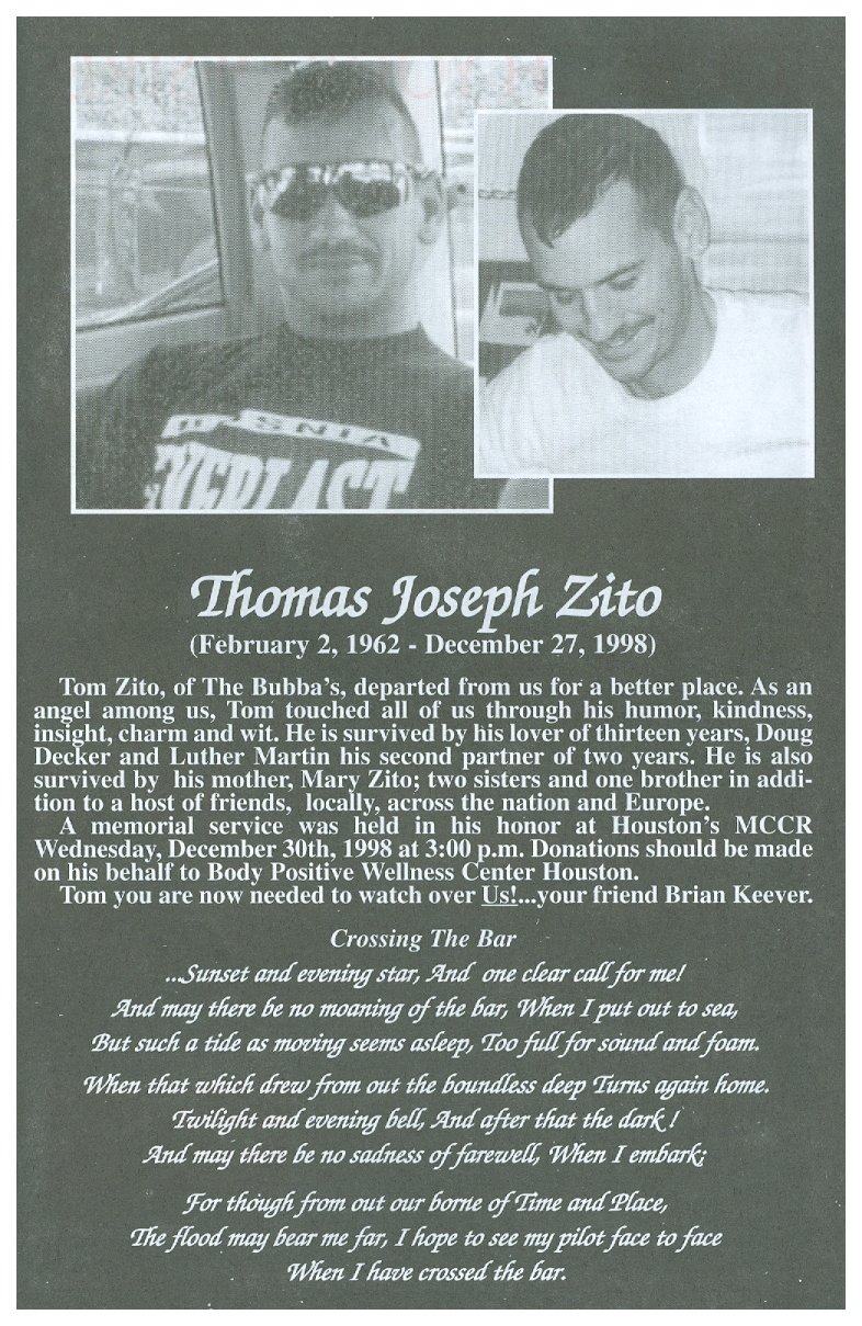 DEC 27 1998 - ZITO THOMAS
