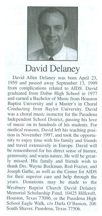 SEP 13 1999 - DELANEY DAVID